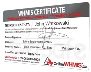 WHMIS-Certificate | OnlineWHMIS.ca™