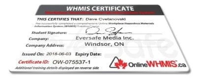 Online WHMIS Certification Training - Official OnlineWHMIS.ca™